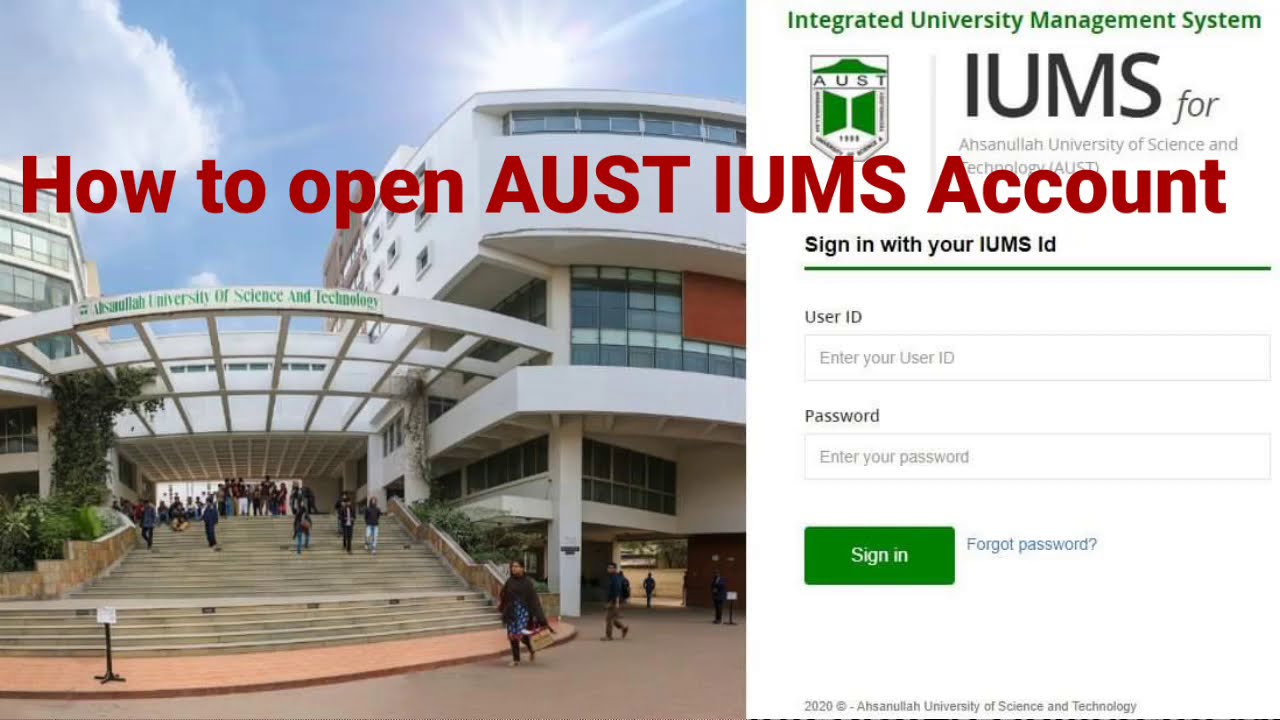 How to open AUST IUMS Account - YouTube