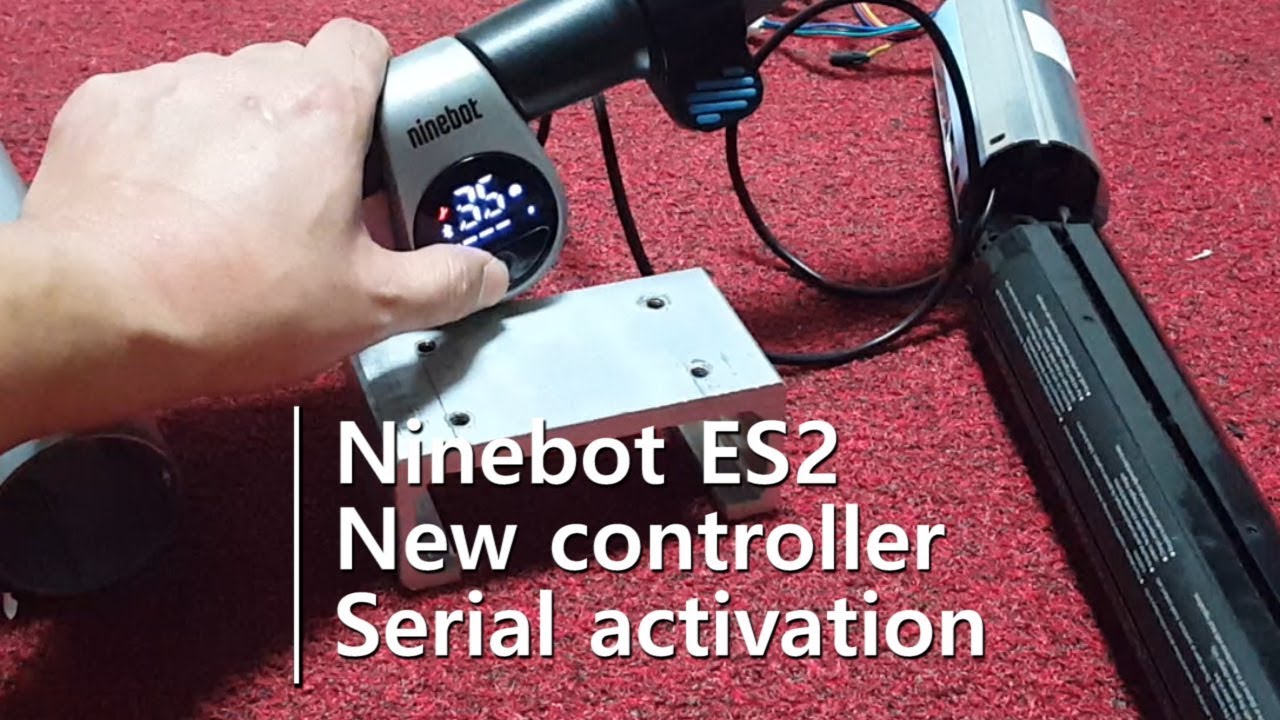 나인봇 ES2 전동킥보드 신규 컨트롤러 시리얼 활성화 시연 / Ninebot ES2 serial activation for ...