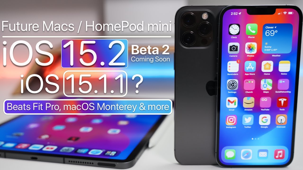 iOS 15.1.1 next, Beats, Apple Watch Pro, macOS Monterey, iOS 15.2 Beta 2 soon and more - YouTube