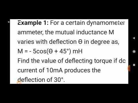 Elect. Meas. Lec 24: Electrodynamometer type instrument (Part 03) - YouTube