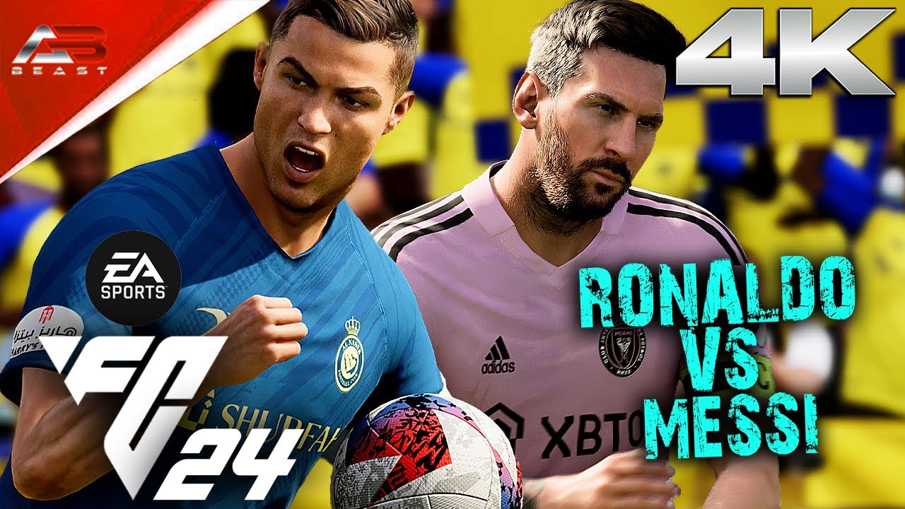 RONALDO AND MESSI LOOKS STUNNING IN EA FC 24 | AL NASSR VS INTER MIAMI ...