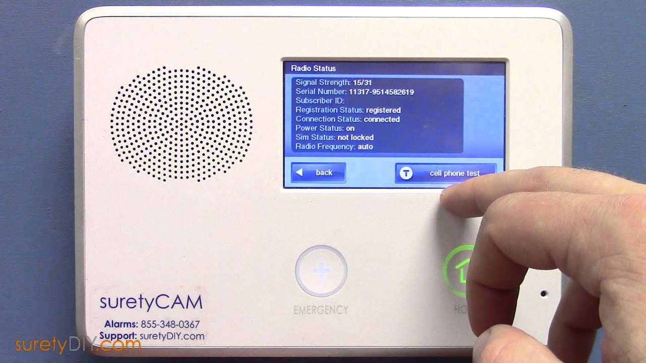 How to Run a Cell Phone Test on a 2GIG Go!Control Panel - YouTube