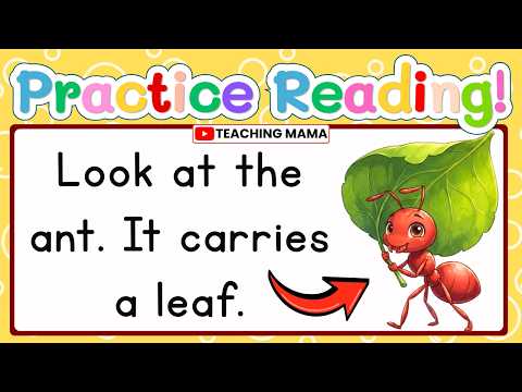 LET'S READ! | SIMPLE READING LESSON FOR KIDS | PRACTICE READING ENGLISH SENTENCES  | TEACHING MAMA