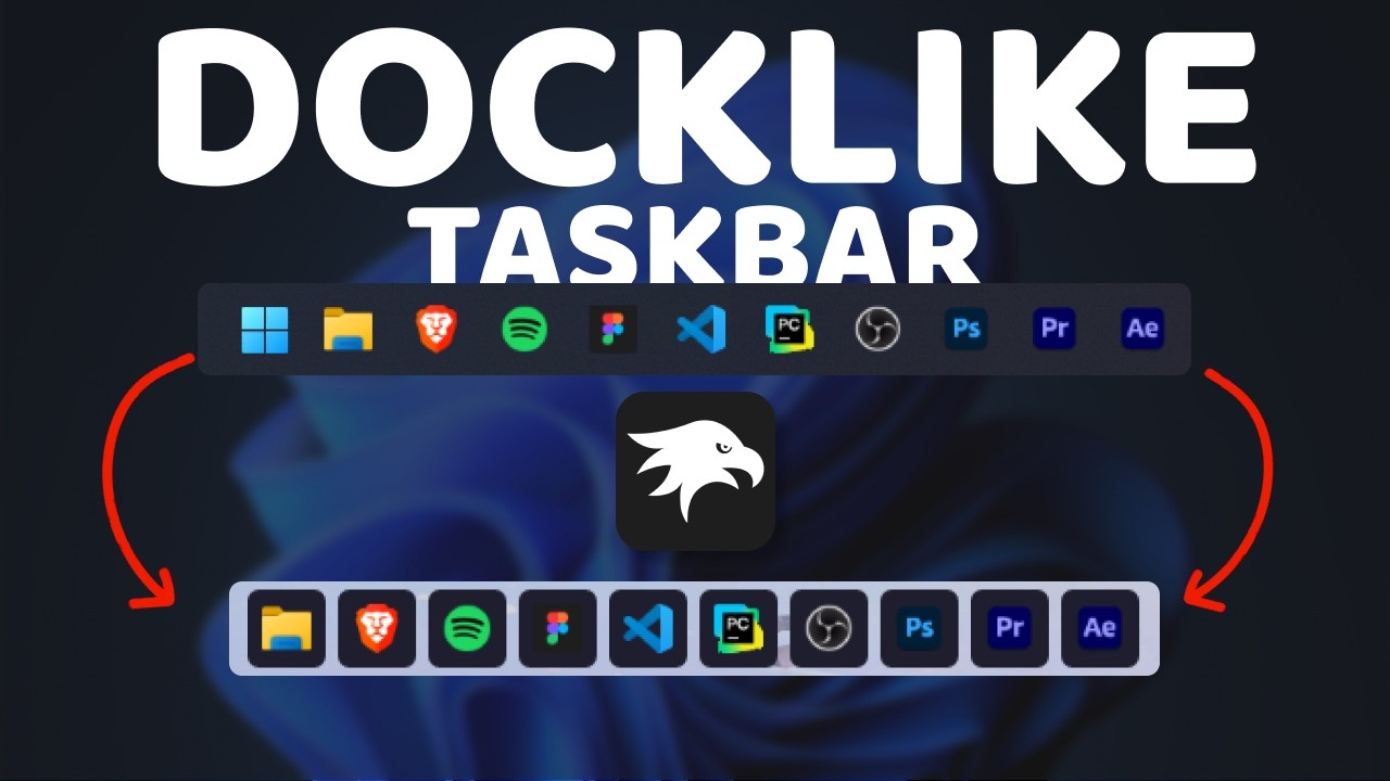 How I Made My Windows 11 Taskbar Look Like a Dock - YouTube