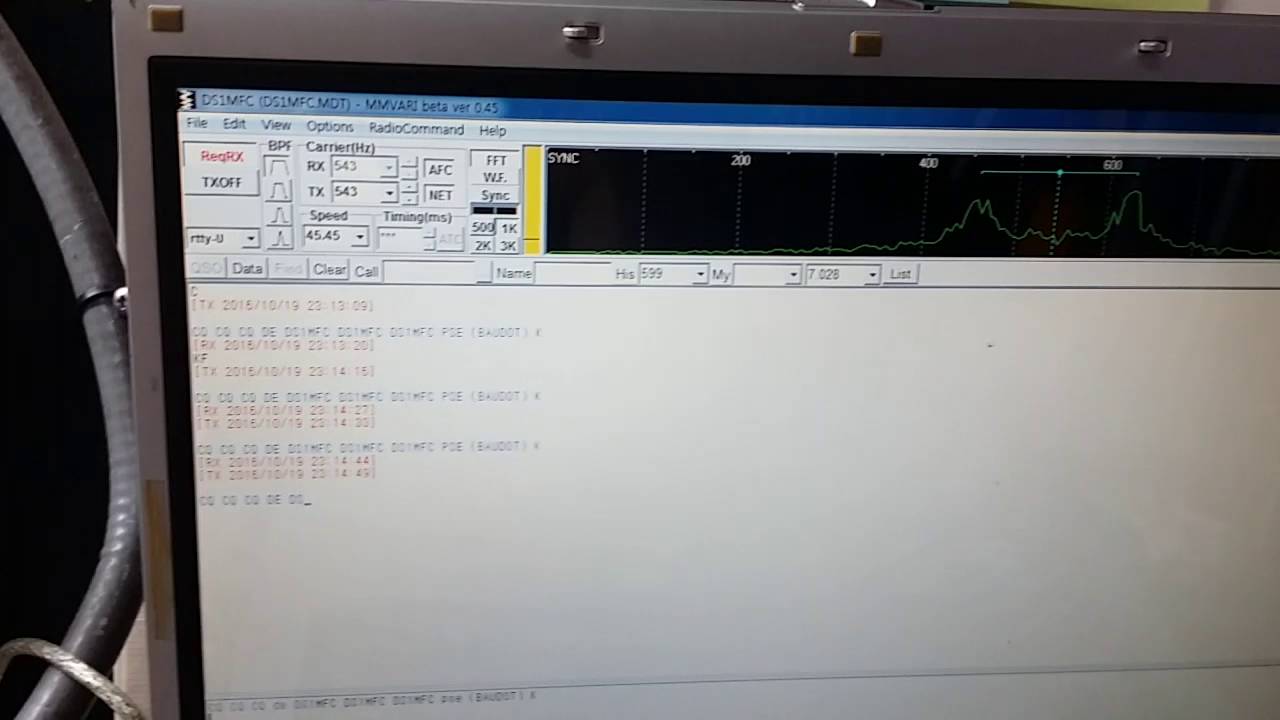HF 14MHz (20m) RTTY Mode Test - YouTube