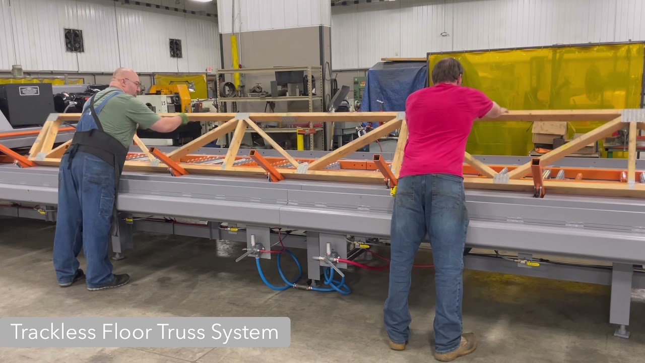 Trackless Floor Truss Systems Process - YouTube
