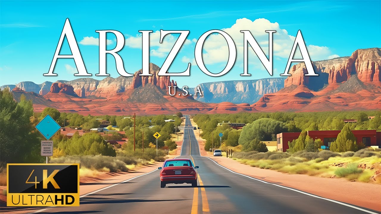 FLYING OVER ARIZONA (4K Video UHD) - Relaxing Music With Beautiful ...