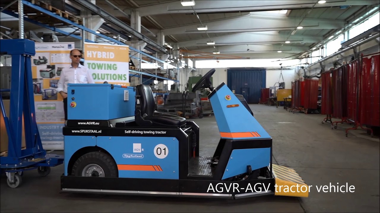 Tugger 8 ton outdoor AGV tractor - YouTube