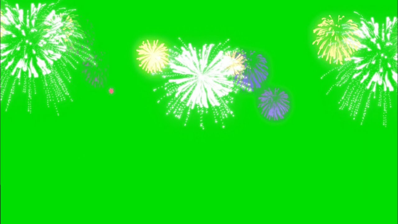 Celebration 🎉 fireworks Green screen Chroma key animation effect HD ...