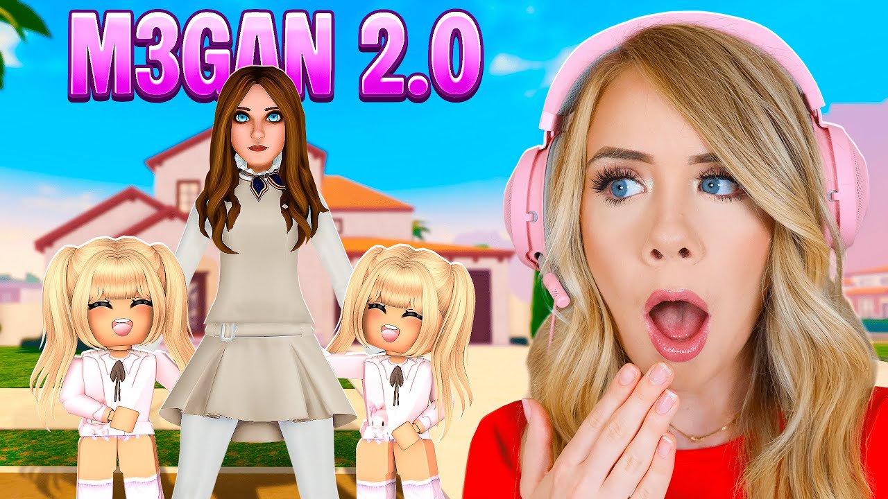 M3GAN 2 0 BECAME MY TWINS NEW BEST FRIEND IN BERRY AVENUE... - YouTube