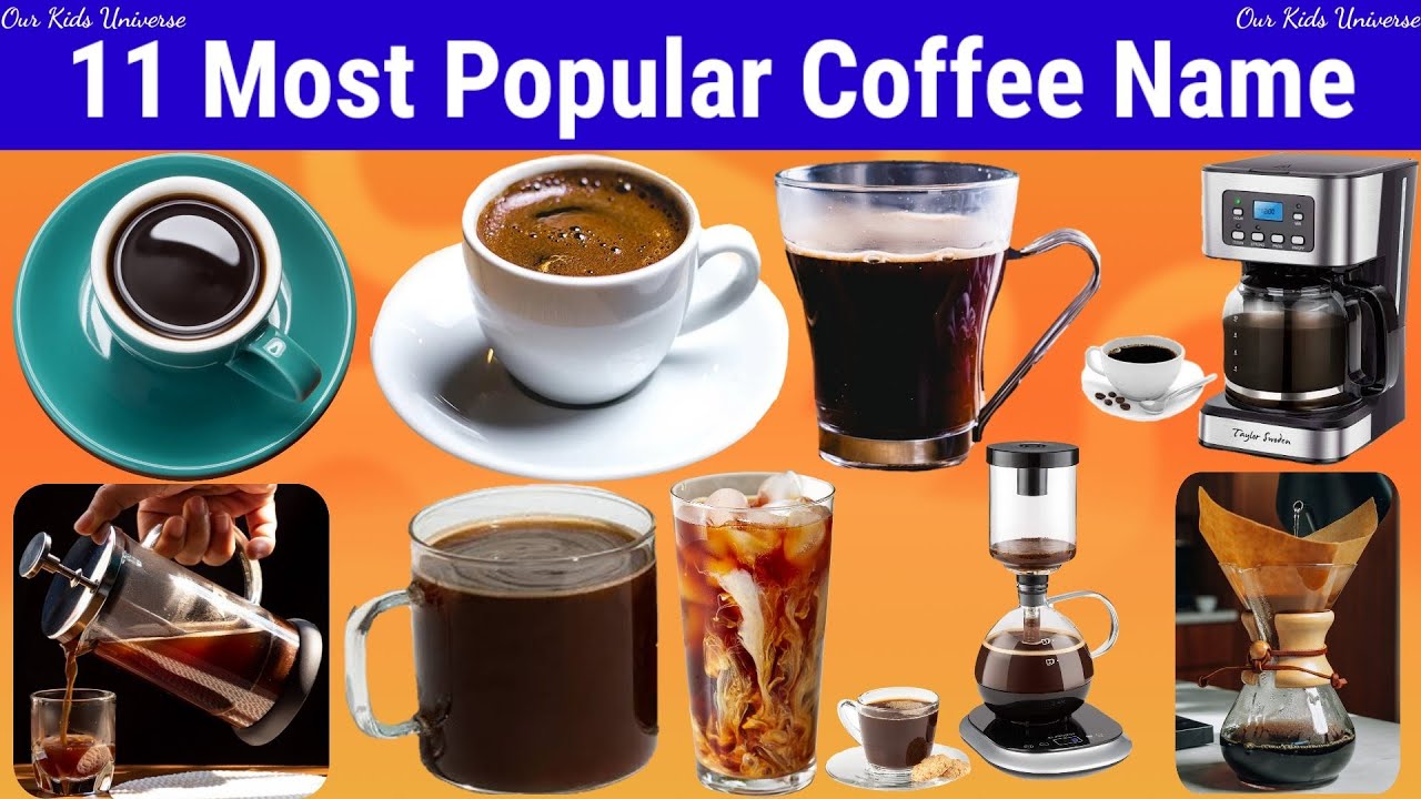 11 Most Popular Coffee Name with Picture in English || Most Famous ...