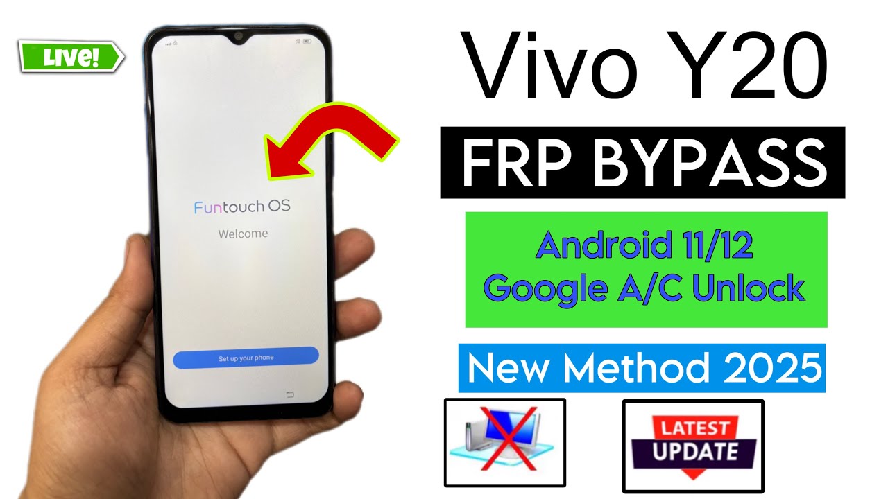 Vivo Y2O Frp Bypass 2025/Vivo Y20 FrpBypass Android 11/12 Without Pc ...
