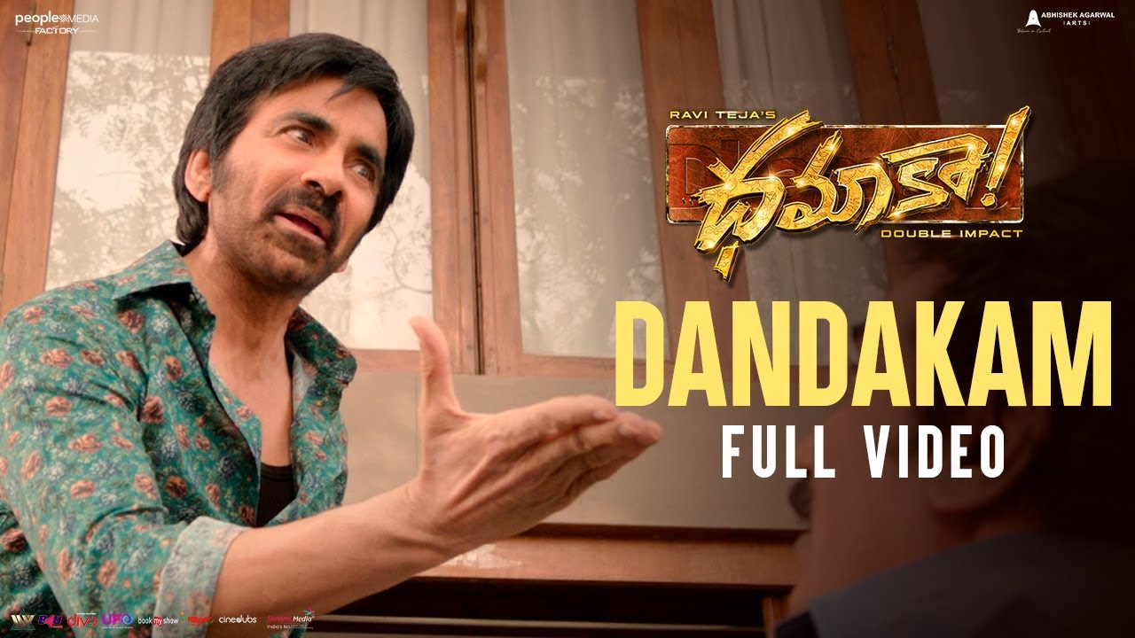 Dandakam Full Video | Dhamaka | Ravi Teja | Sreeleela | Thrinadha Rao ...