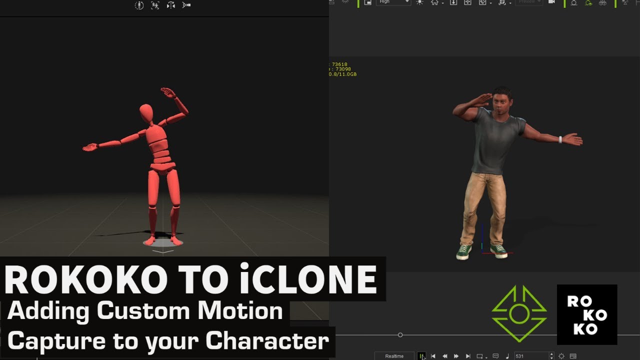 My Rokoko to iClone / Character Creator 3 workflow - YouTube