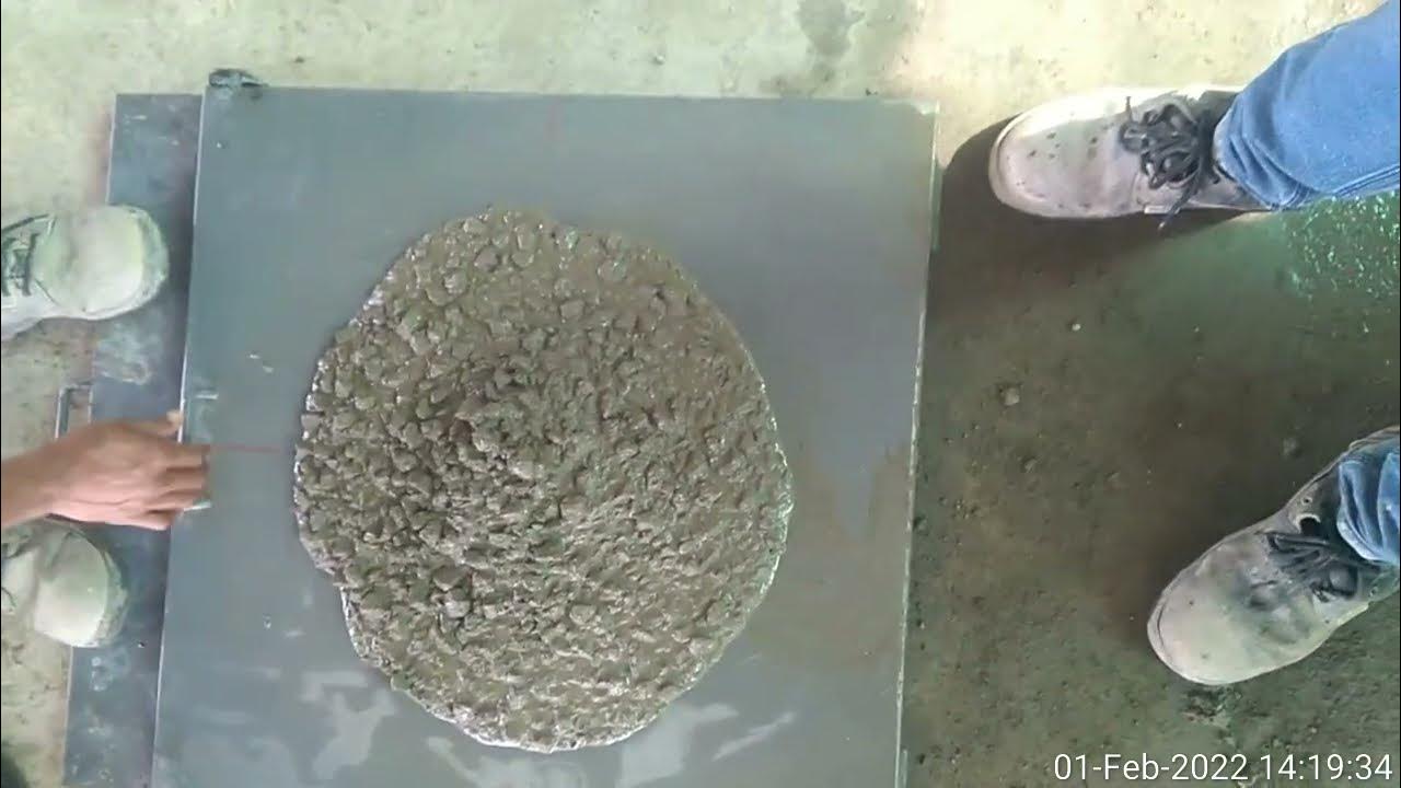 Flow table test of concrete to test workability of concrete IS : 5512 ...