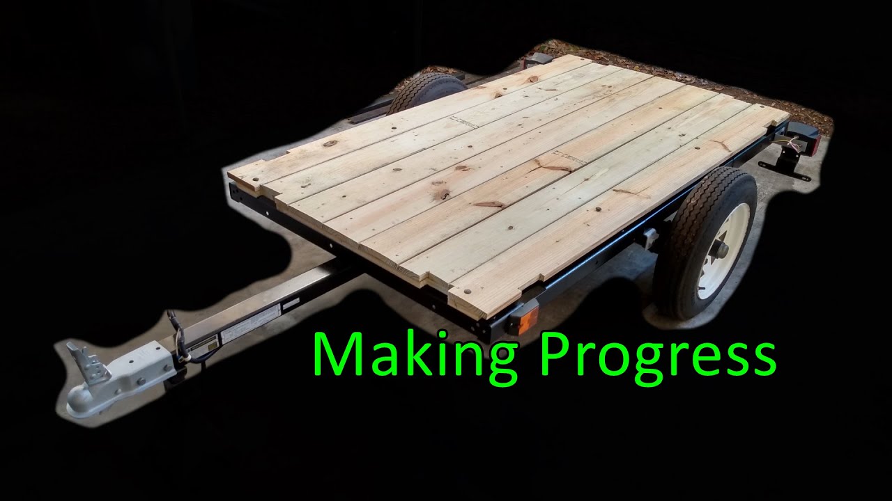 Harbor Freight Trailer Rebuild Part 2 (frame stretch and new deck ...