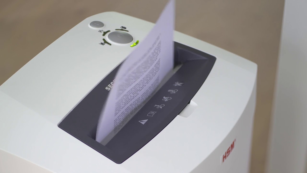 HSM Securio Document Shredders For Small Office - YouTube