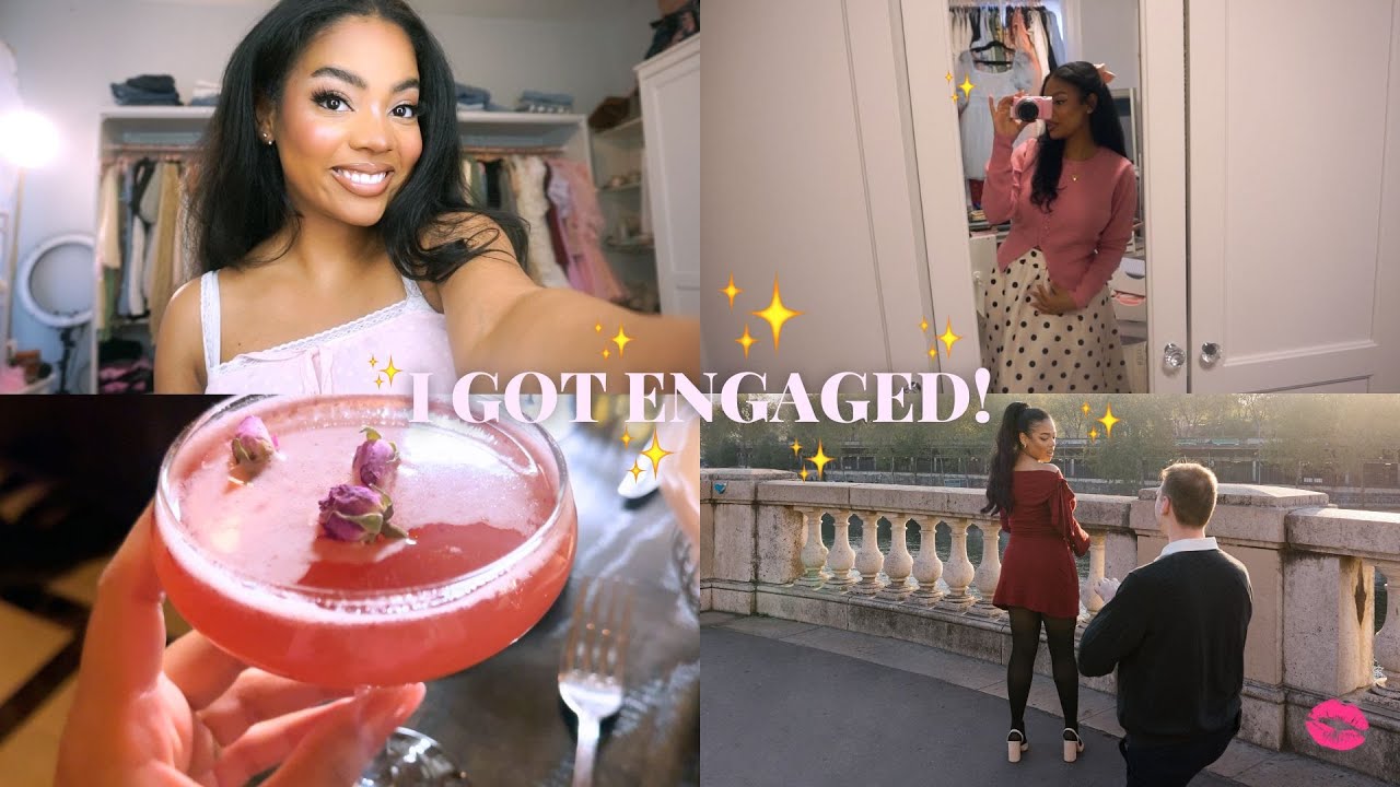 I Got Engaged! 💍 Proposal Q&A, Dinner Date & Closet Tour | Girly Vlog ...