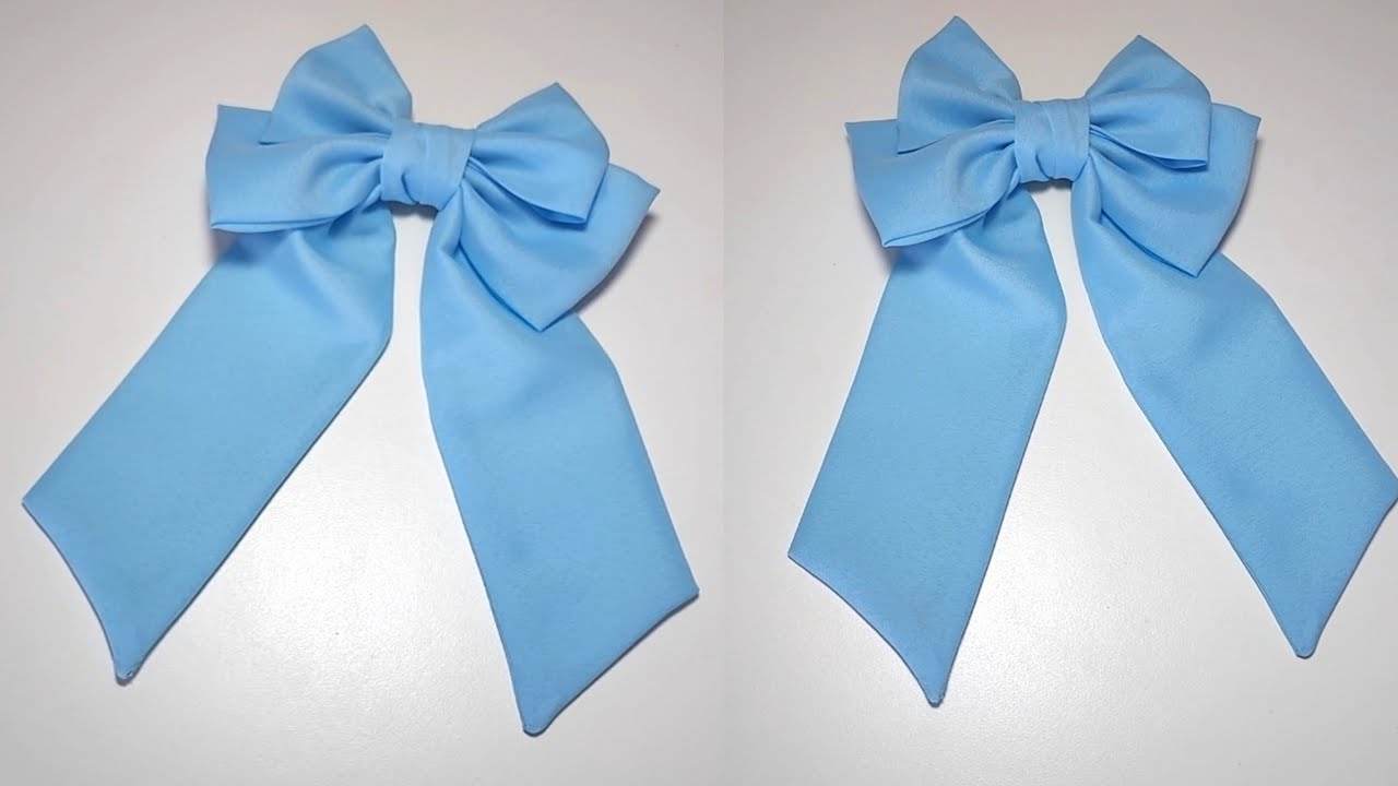 how to make fabric bows | fabric bows diy | bows for hair - YouTube