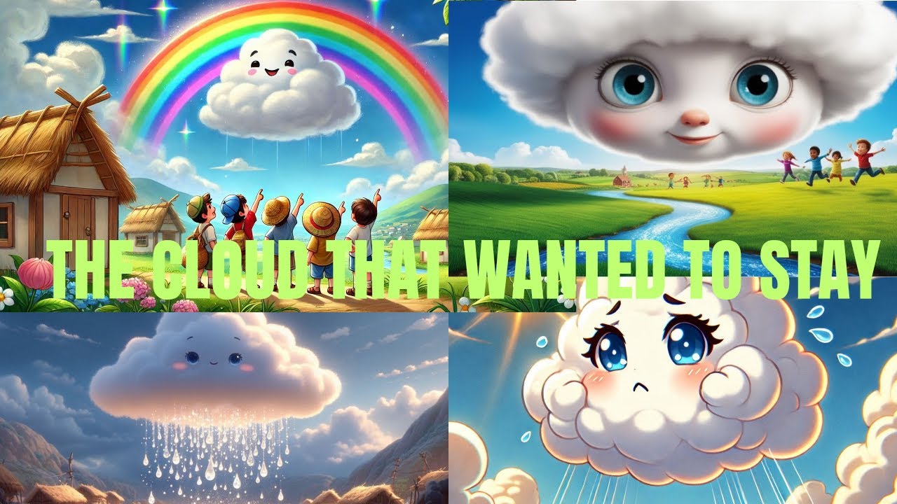The Cloud That Wanted to Stay||Short Story for kids||Moral Stories ...