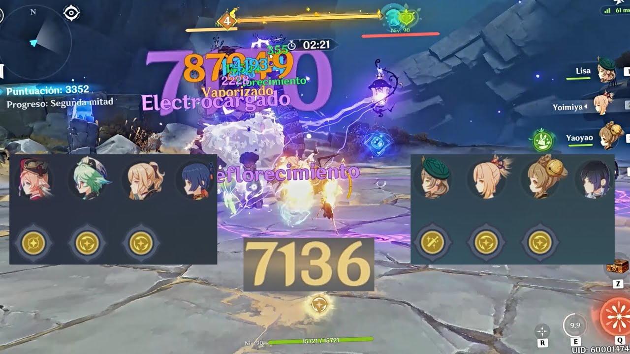 The most F2P Yoimi-Lisa overbloom so chaotic! 7136 Score.『Vibro-Crystal ...