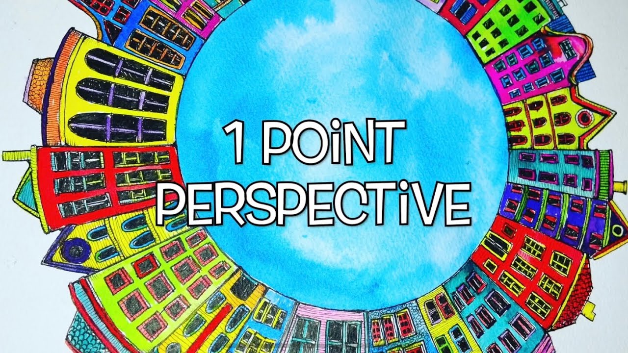 A 1 Point Perspective City Above the Circle - YouTube