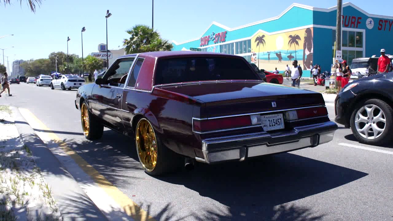 Biloxi Black Beach Weekend G Body Regal on Gold Rucci Wheels - YouTube