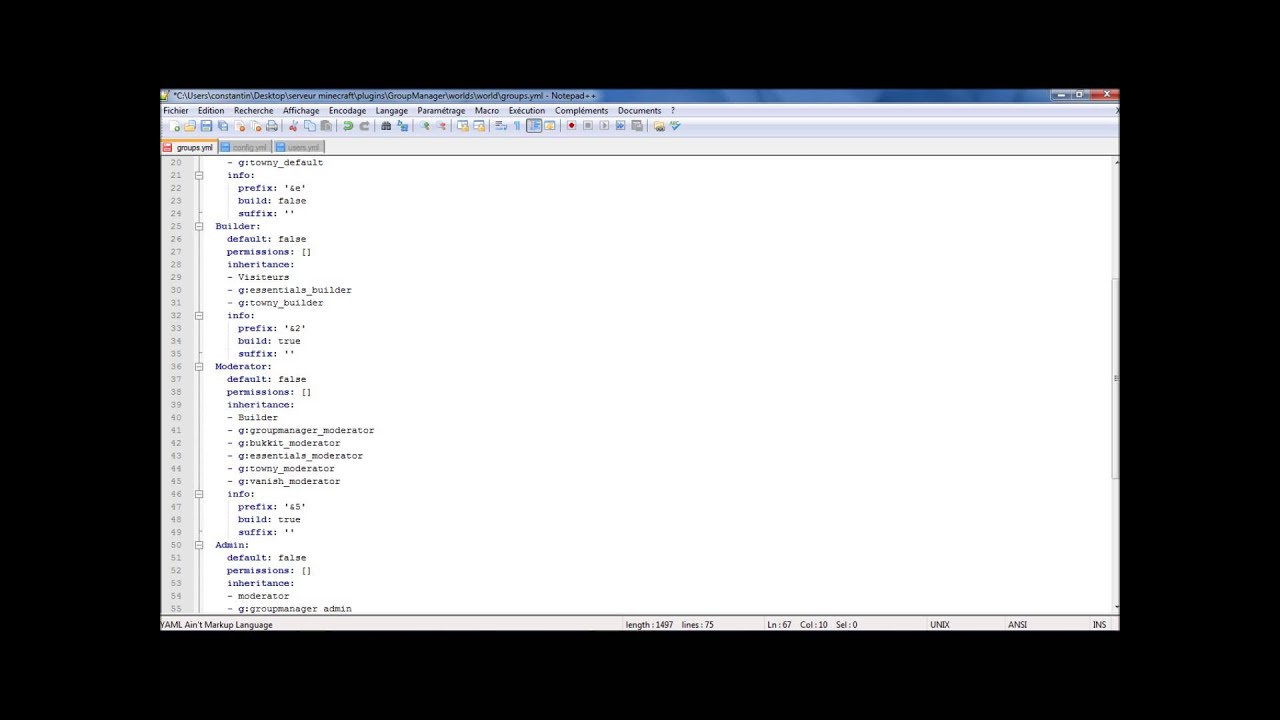 Tuto-Comment configurer le plugin GroupManager - YouTube
