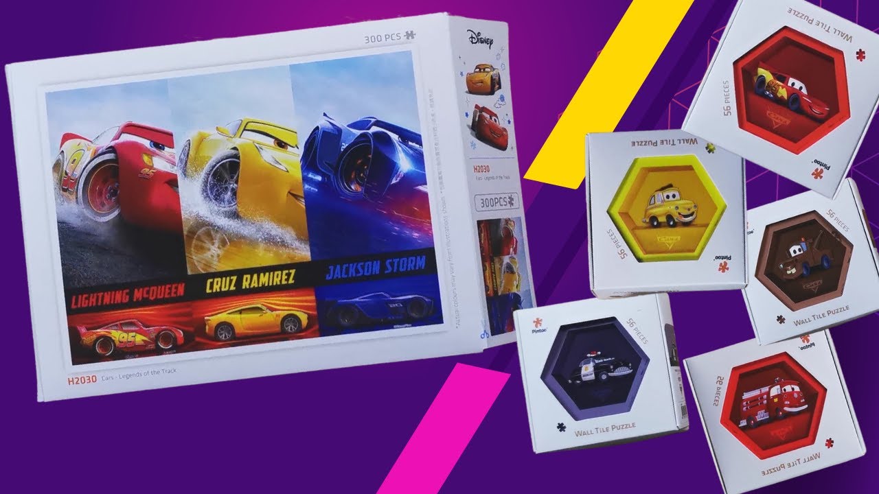 Pintoo Disney Pixar Cars Collection Puzzle Speed Build 580 Pcs - YouTube