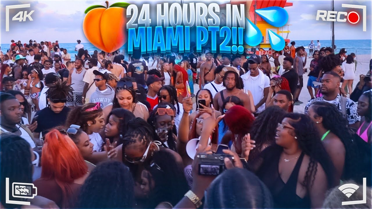 24 Hours in Miami Pt.2 (Spring Break) 🌴 - YouTube