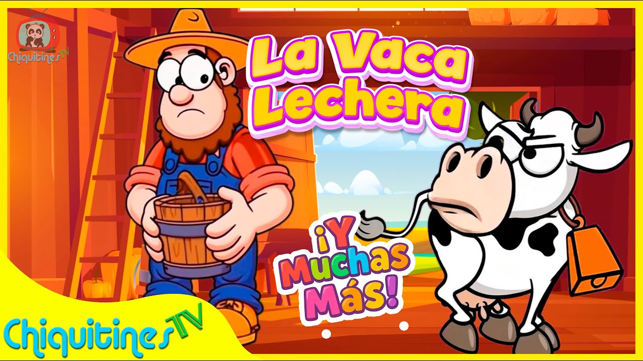 🐮La vaca lechera para preescolar con CANCIONES INFANTILES en español 🎵 ...
