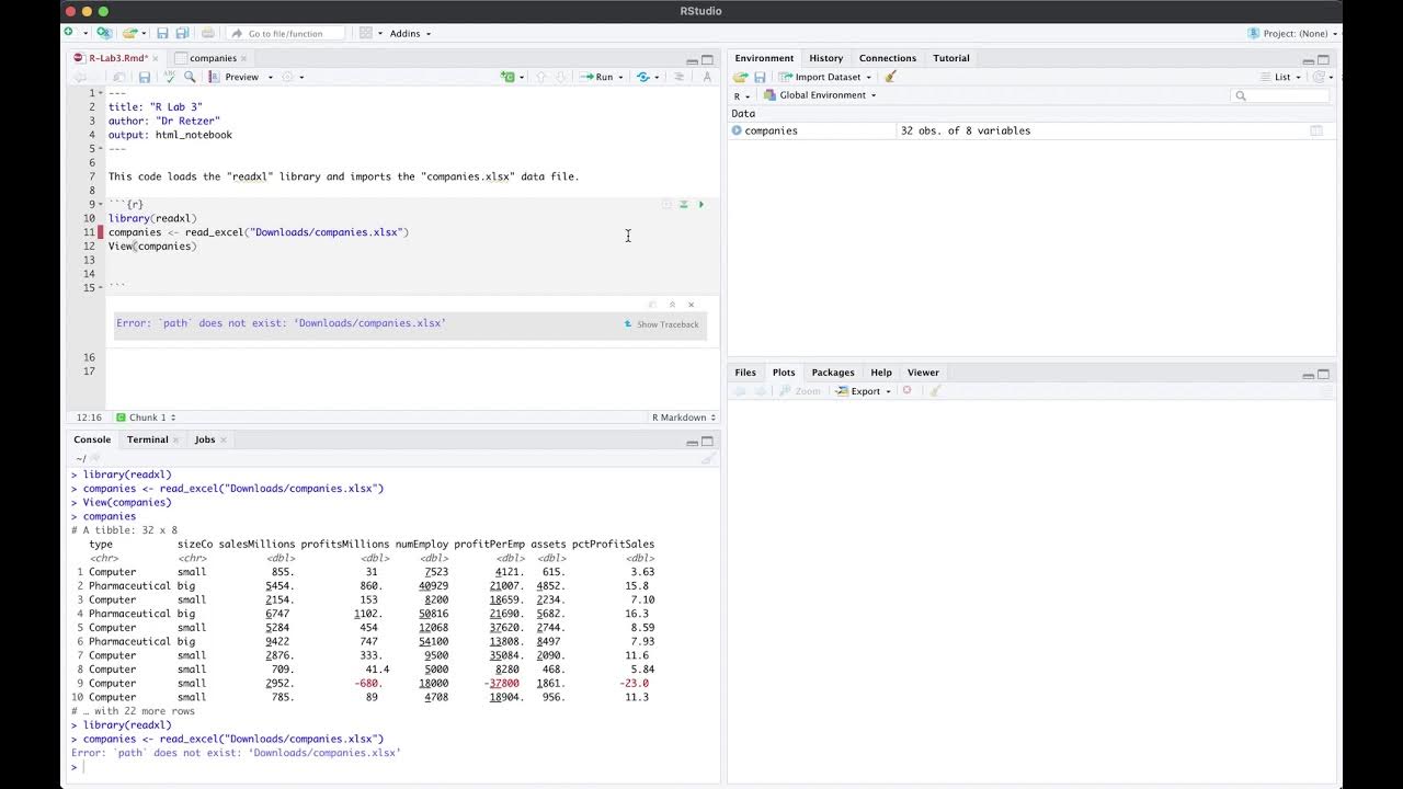 Importing Data into R Using RStudio - YouTube