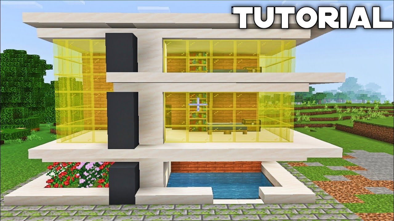 How to Build a VIP Modern House in Minecraft #21 🏡🏡 #minecraft - YouTube