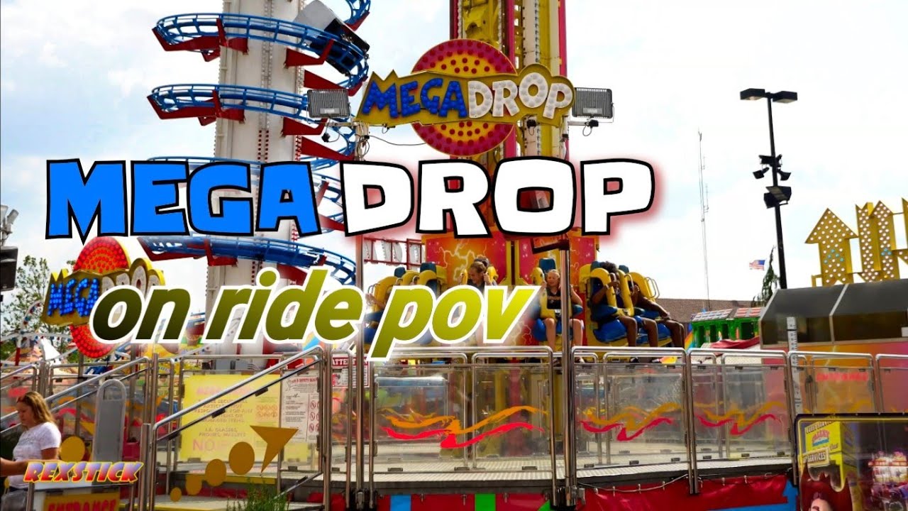 Mega Drop // Drop Tower at the Ohio State Fair 2019 - YouTube
