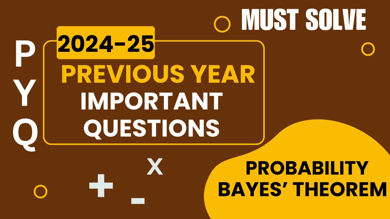 CLASS 12 MATHS | PYQ 2024 | PROBABILITY | BAYES' THEOREM | LOST CARD IS ...