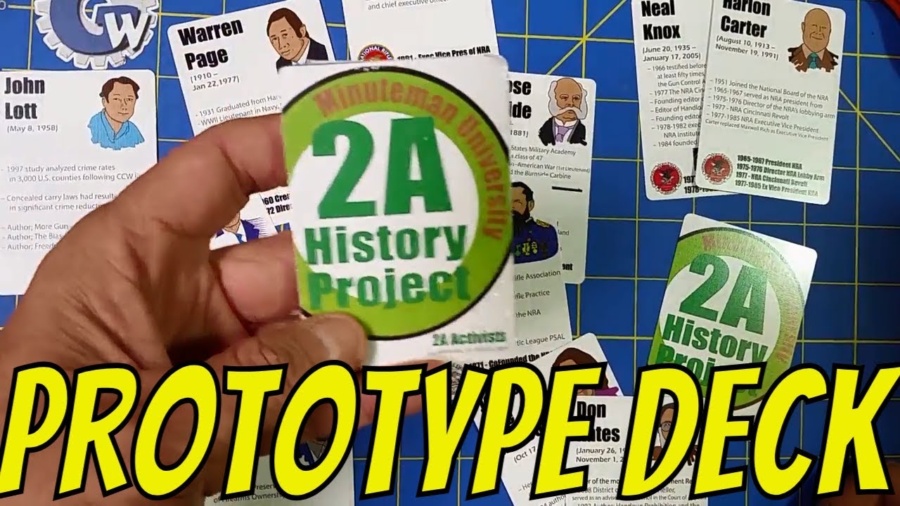 2A History Cards - Prototype Deck, Second Amendment Activists US ...