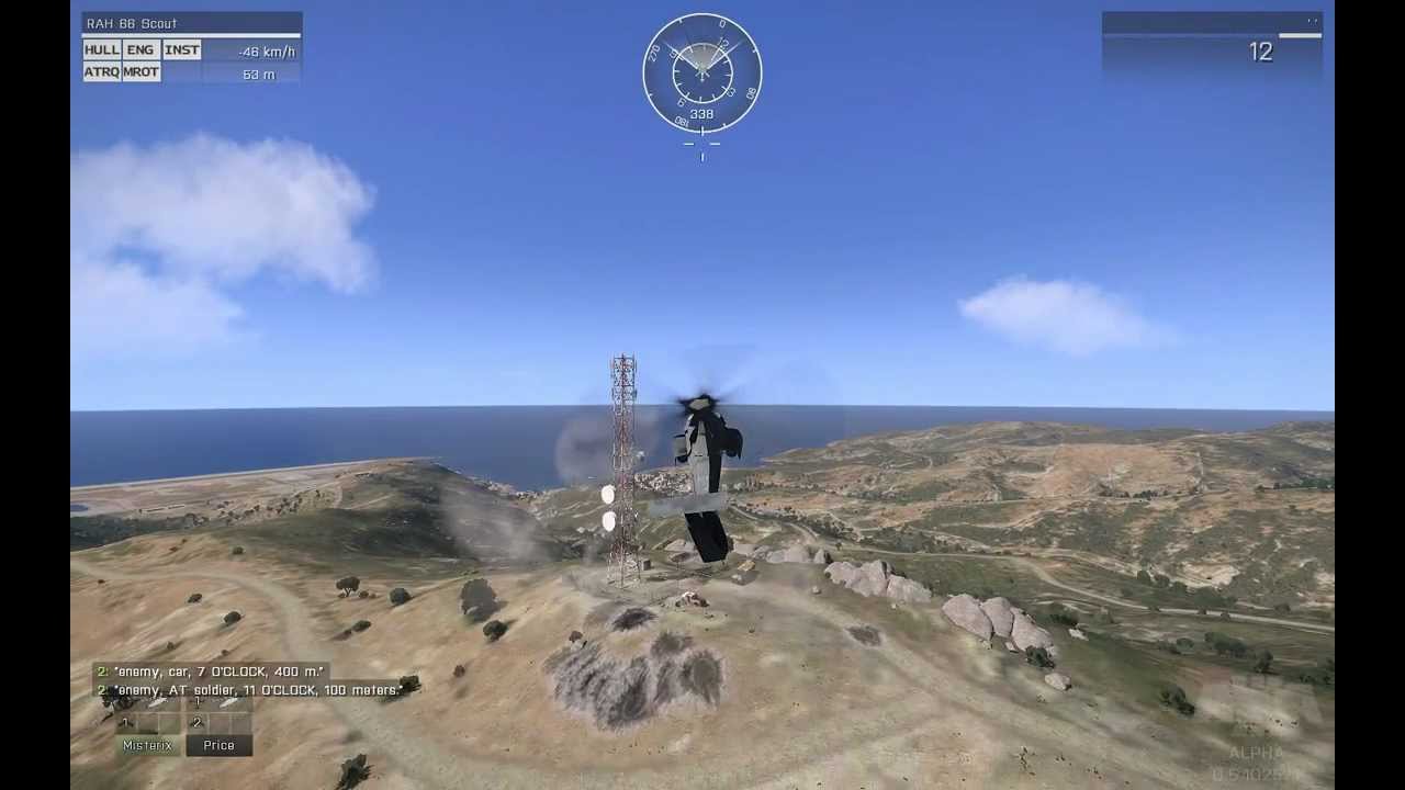 ARMA 3 Alpha rah 66 comanche Maximum graphics , 12 000 view distance ...
