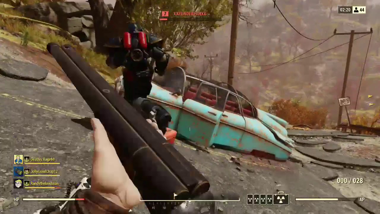 Fallout 76 Car Explosion Kill - YouTube