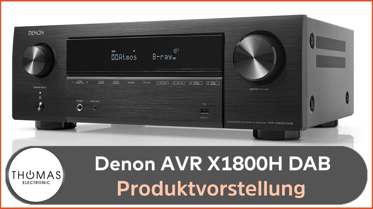 PRODUKTVORSTELLUNG Denon AVR-X1800H DAB - 8K-AV-Verstärker mit HEOS ...