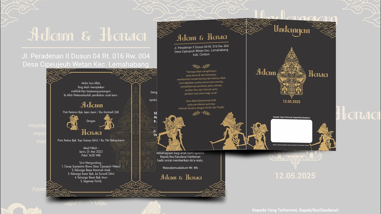 CorelDraw X7! Desain Mudah Undangan Wayang Terbaru 2023 - YouTube