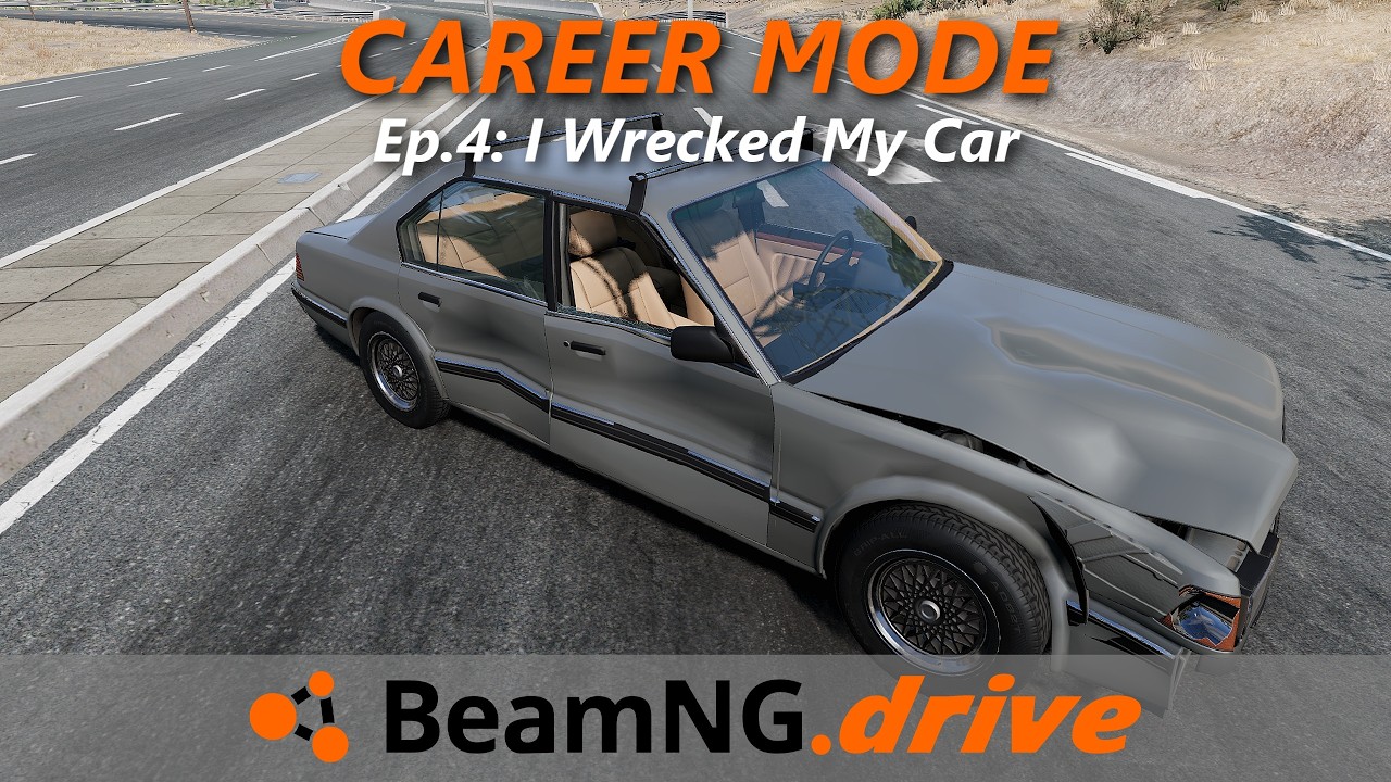 BeamNG.drive Career Mode Ep.4 - AI Races ft. Stupid Me - YouTube
