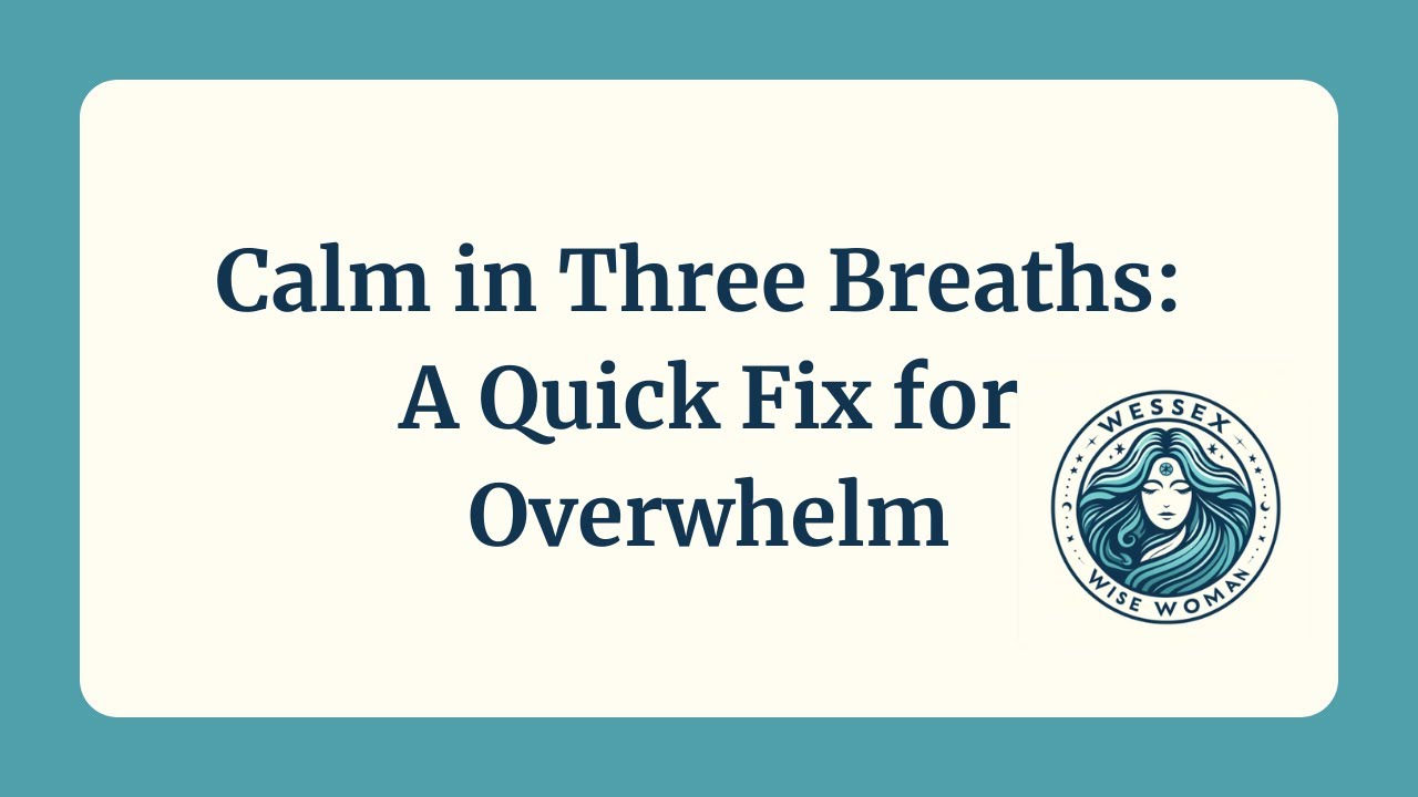 Calm in Three Breaths: A Quick Fix for Overwhelm - YouTube