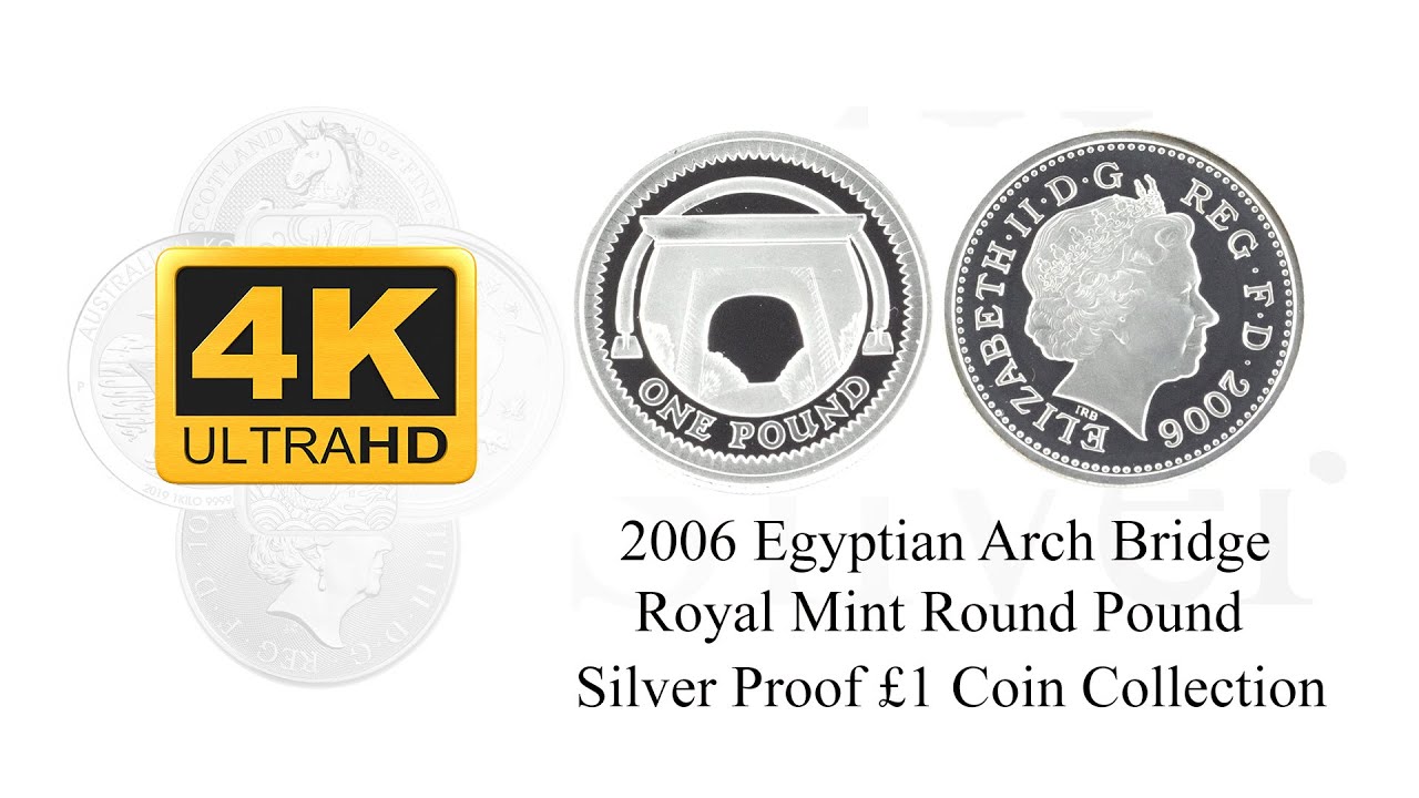 2006 Egyptian Arch Bridge - The Royal Mint Round Pound - Silver Proof £ ...