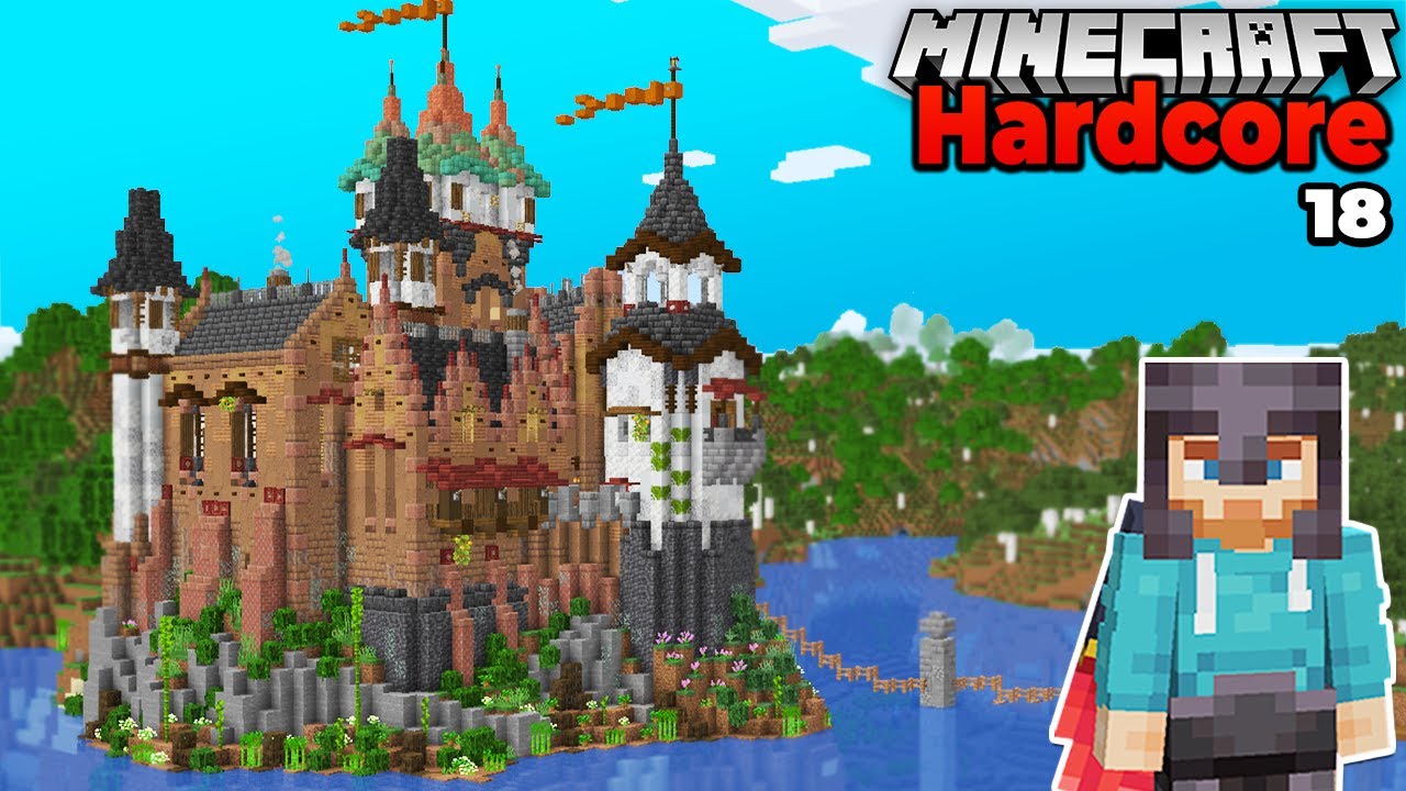 I Built a MUD BRICK Castle in Hardcore Minecraft 1.19 Survival Lets ...