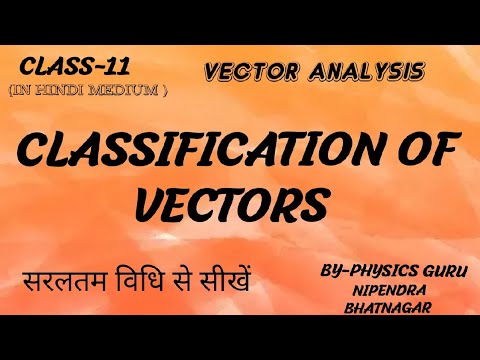CLASSIFICATION OF VECTORS - YouTube