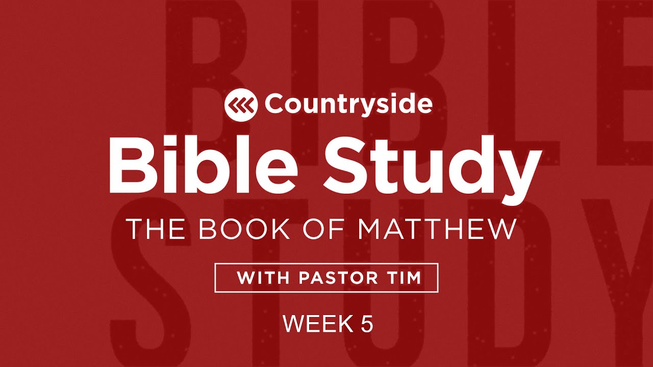 The Book of Matthew - Week 5: Foundations, Ch 7-8 - YouTube