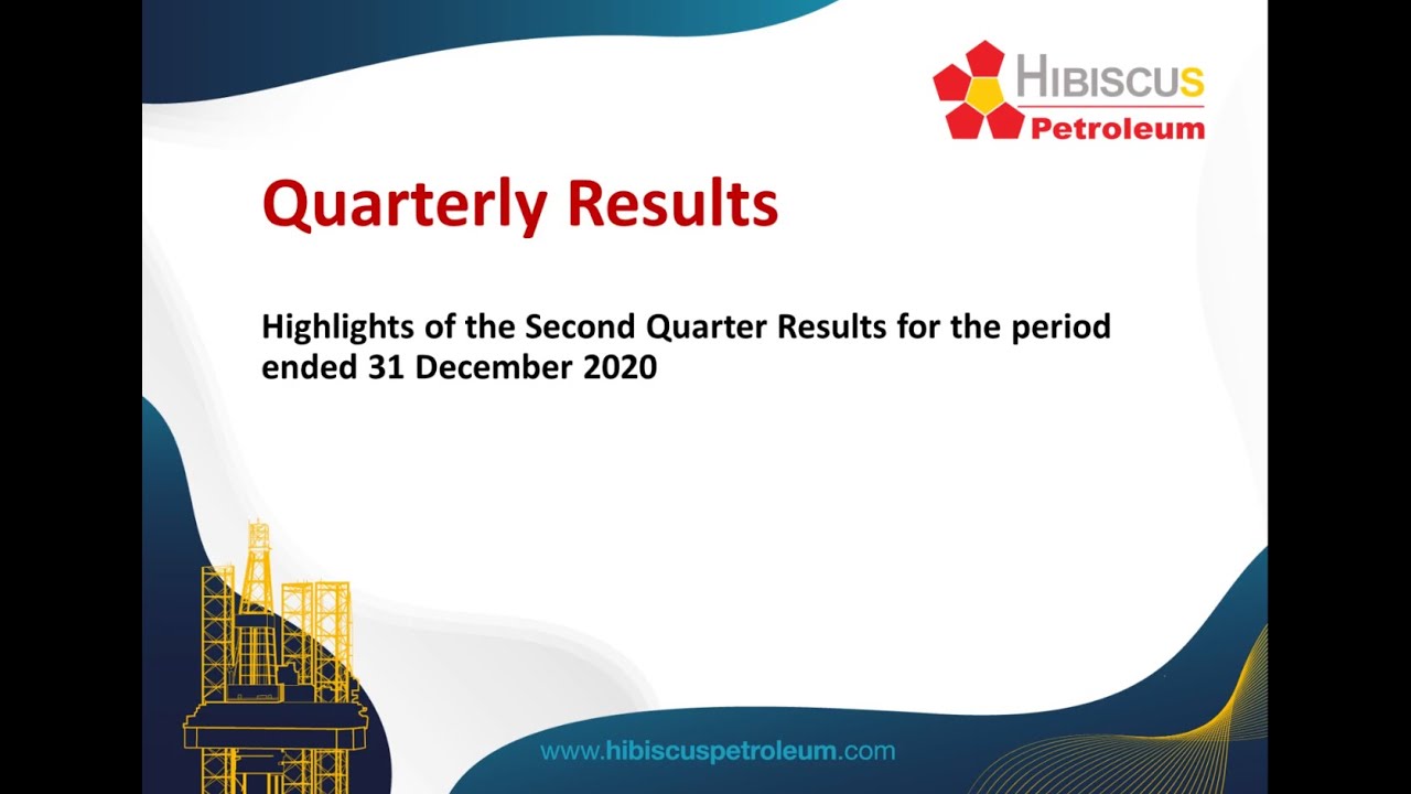 2nd Quarter Results for the period ended 31 December 2020 - YouTube