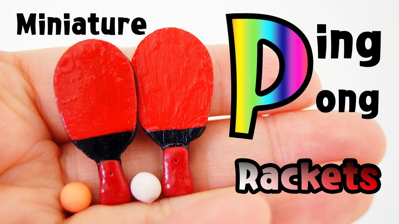 Miniature*Sposrt*Toy Ping Pong rackets *스포츠* 탁구 라켓 만들기 - YouTube