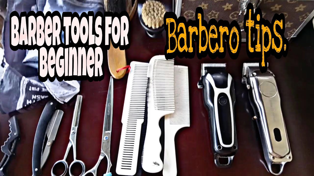 Barber tools for beginner / pinoy barbero / Alvin C. - YouTube