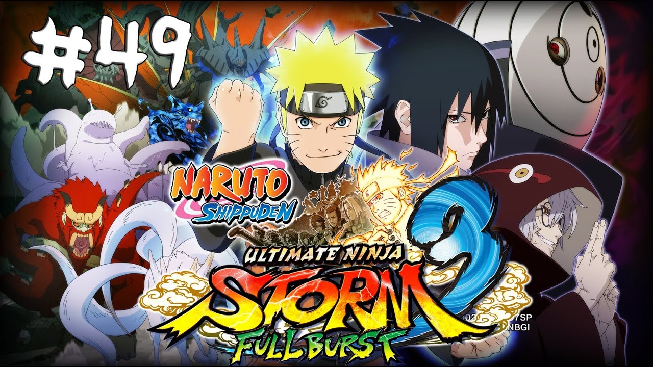 [HD]Naruto SUN Storm 3 Full Burst -Part 49-Boss Battle Naruto vs Tobi ...